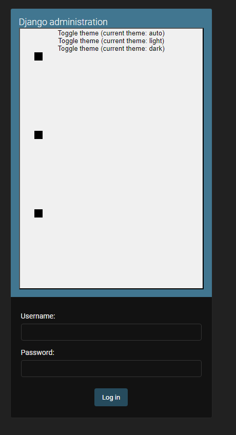 #34562 (Issue with Django Admin theme-toggle button) – Django